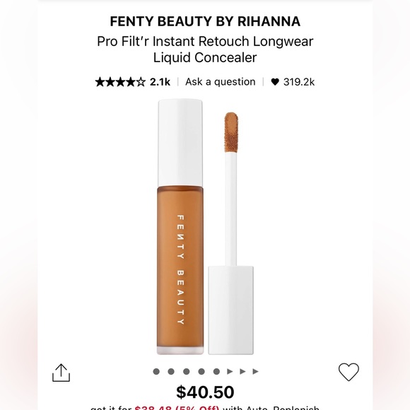 Fenty Beauty | Makeup | Fenty Beauty Liquid Concealer Shade 39 Tan To ...